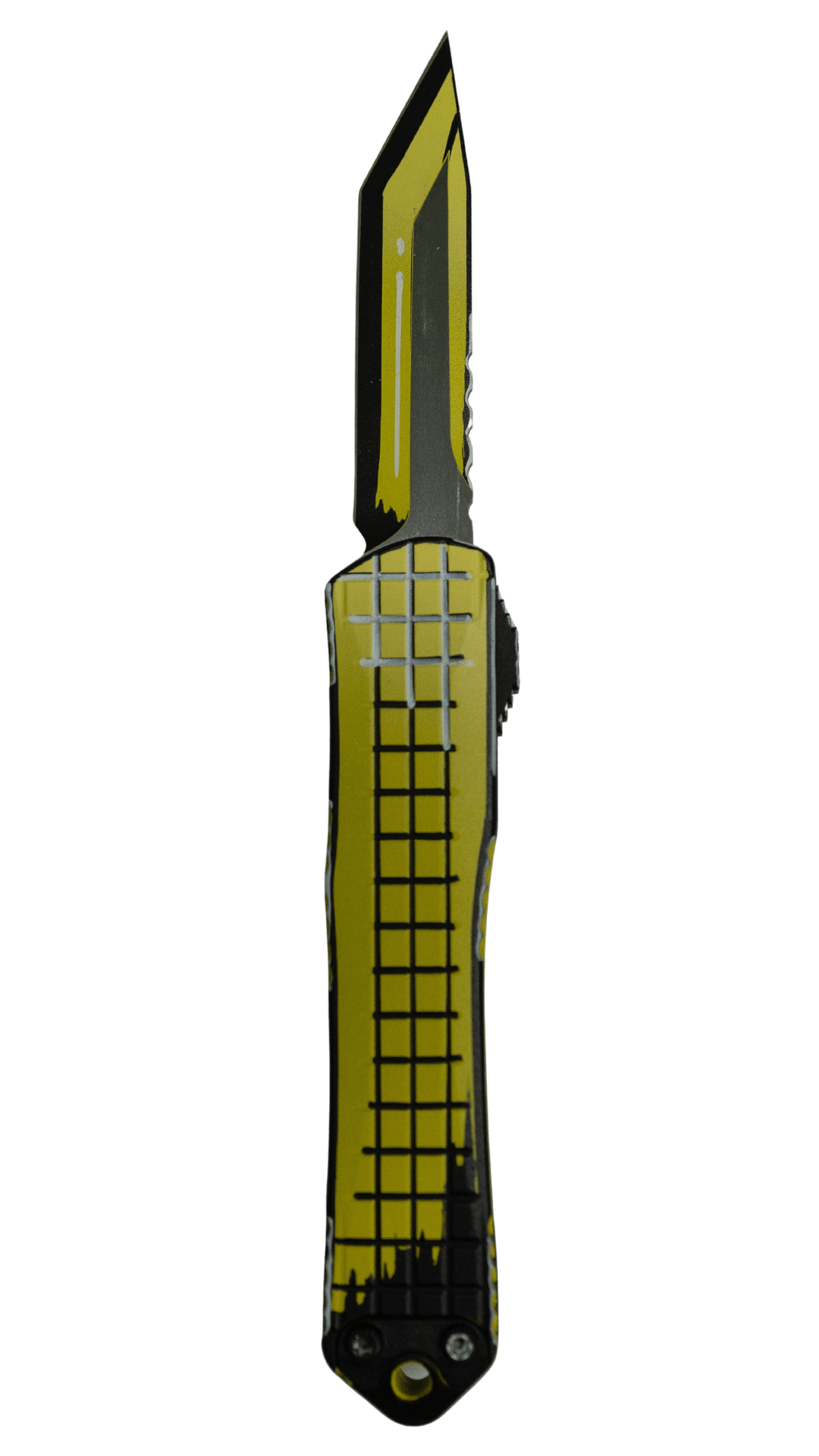 Heretic Manticore S Tanto | Yellow Cel Shading Grenade Grip™ | H023F-CS-YW - Claytons Range